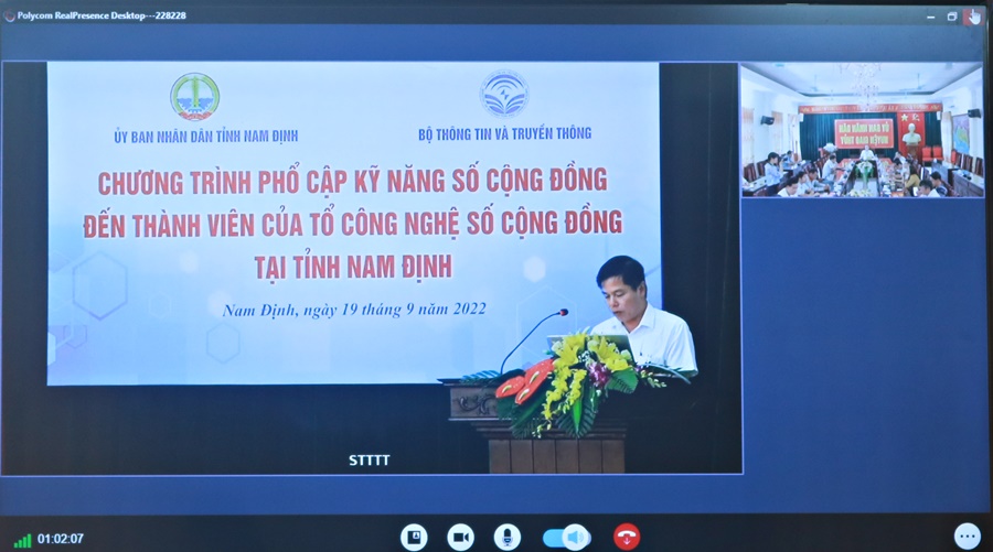Huyện Giao Thủy Dự Chương Trình Phổ Cập Kỹ Thuật Số Cộng đồng đến Thành Viên Của Tổ Cộng đồng